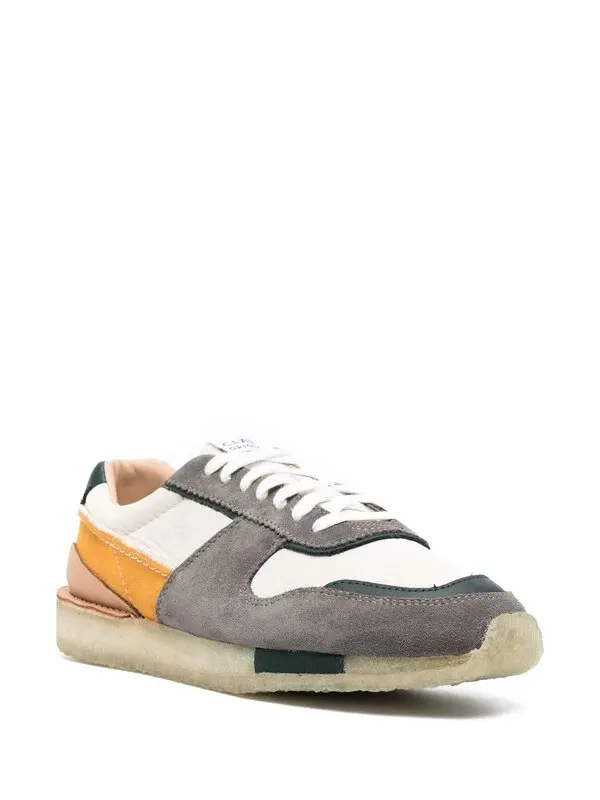 Clarks Panelled Suede Sneakers