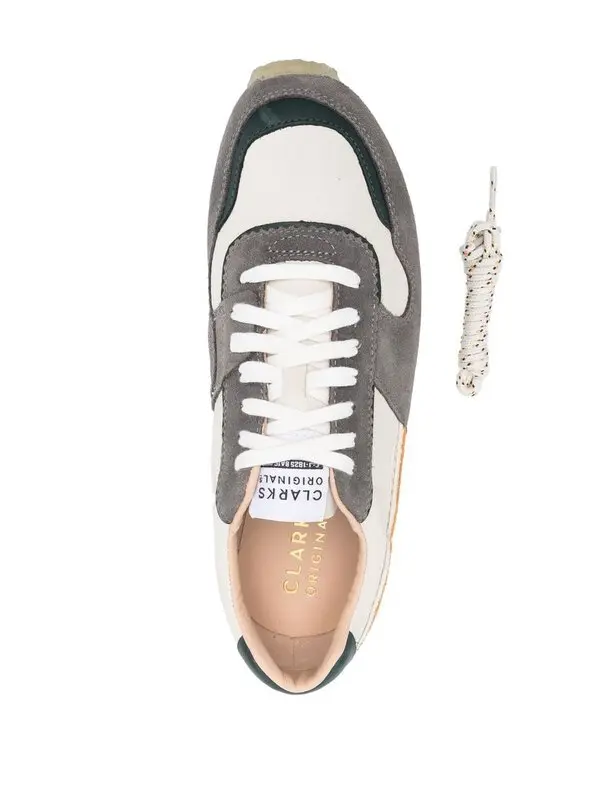 Clarks Panelled Suede Sneakers