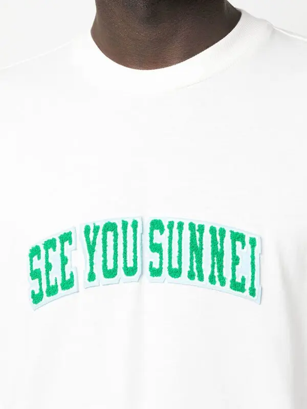 Sunnei Logo-patch Short-sleeved T-shirt