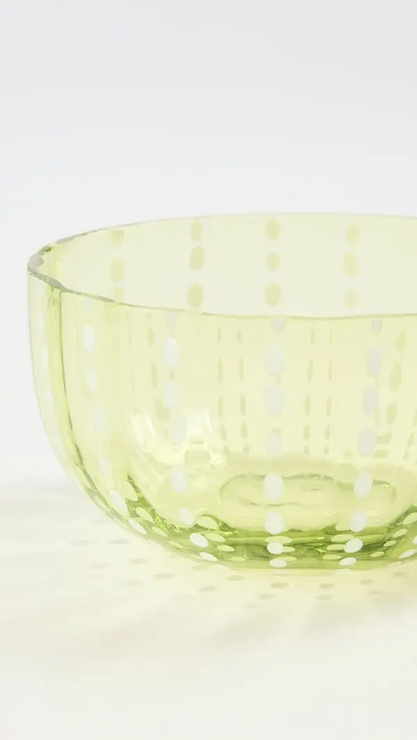 ZAFFERANO Perle Small Bowl Set Of 4 - Apple Green