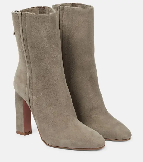 AQUAZZURA Suede Ankle Boots