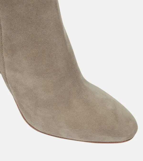 AQUAZZURA Suede Ankle Boots