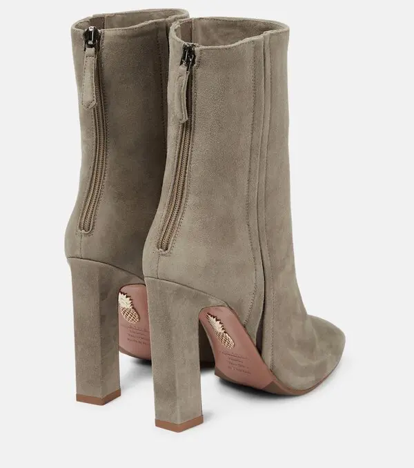 AQUAZZURA Suede Ankle Boots