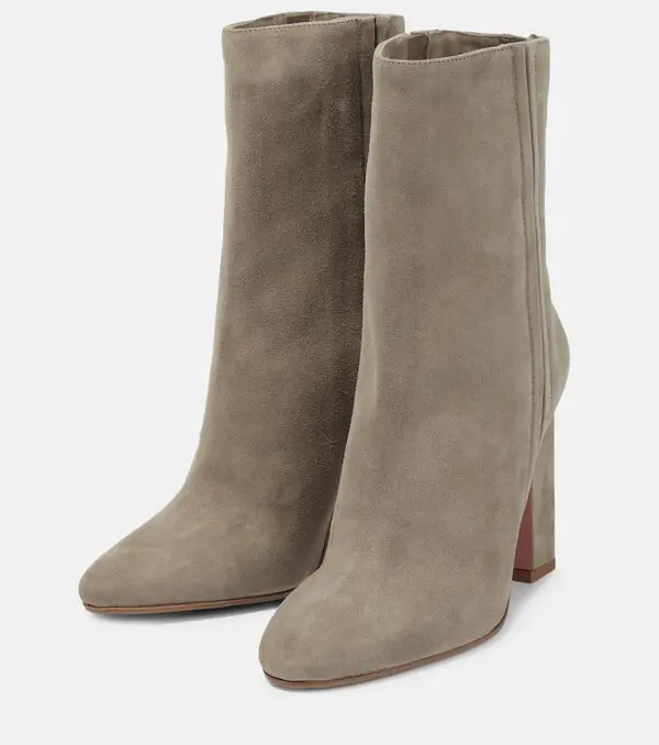 AQUAZZURA Suede Ankle Boots