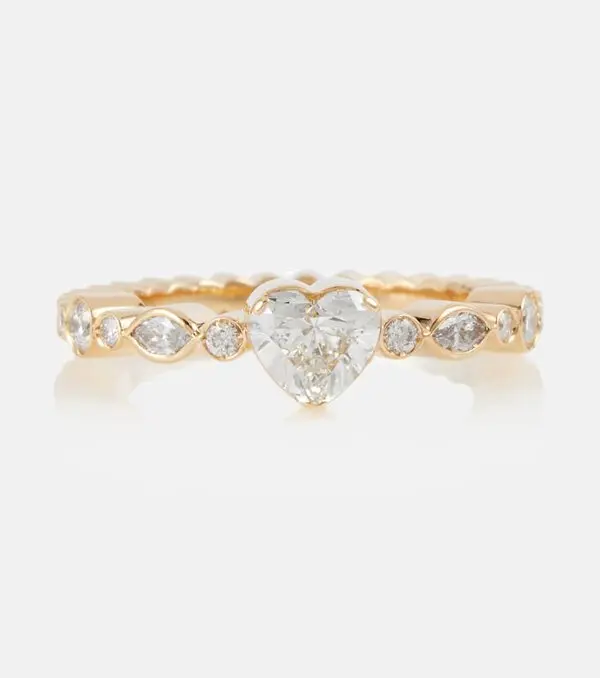 Sophie Bille Brahe Coeur Ensemble 18kt Diamond Ring - Gold