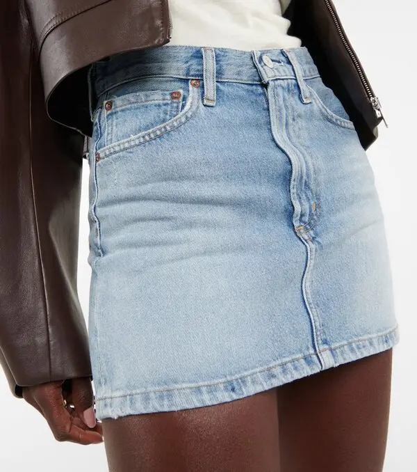 AGOLDE Liv Denim Mini Skirt