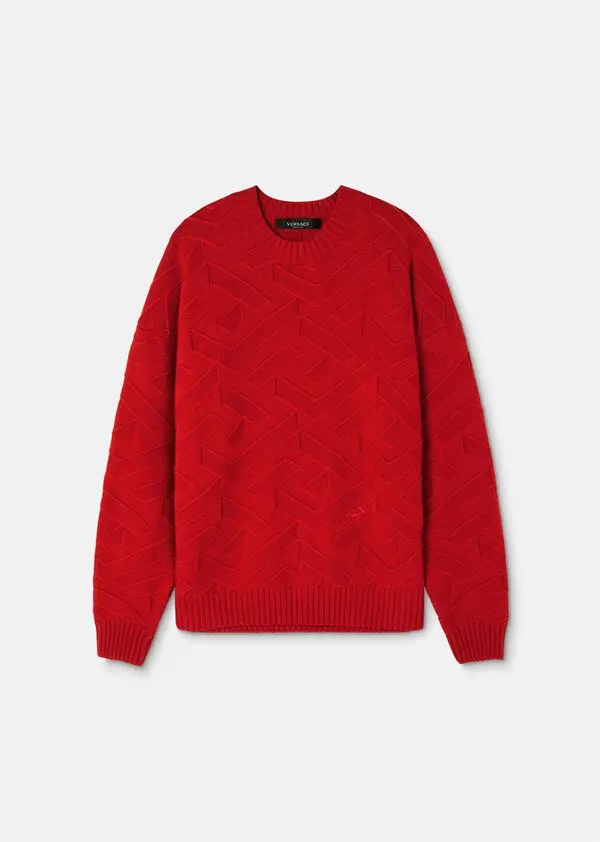 Versace La Greca Knit Sweater