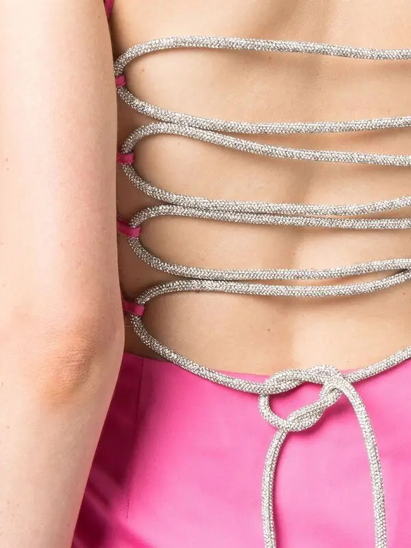 Giuseppe Di Morabito Crystal Strap Mini Dress