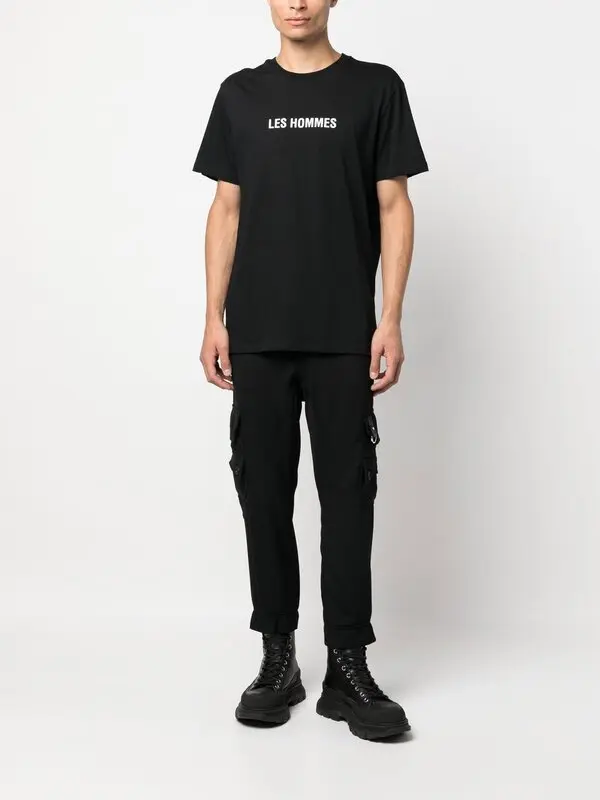 LES HOMMES Logo Print T-shirt