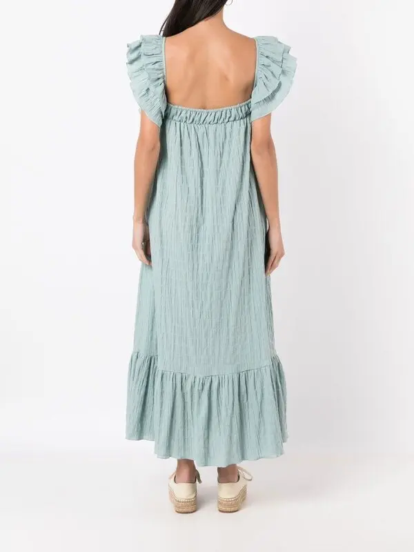 CLUBE BOSSA Square-neck Maxi Dress