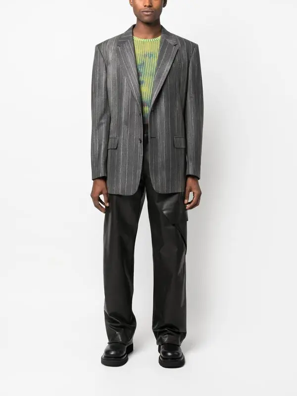 Versace Pinstripe Single-breasted Blazer