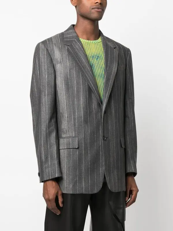 Versace Pinstripe Single-breasted Blazer