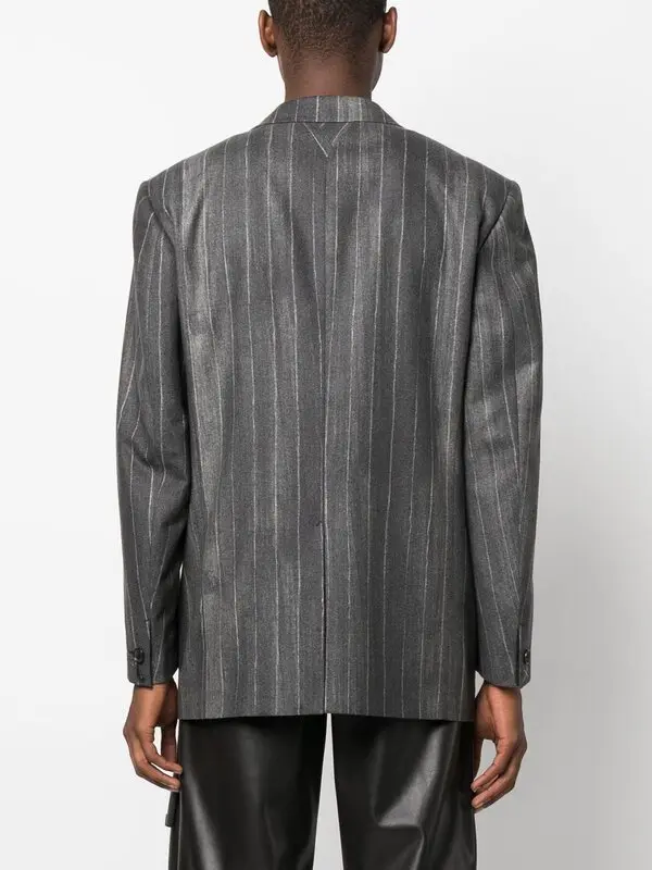 Versace Pinstripe Single-breasted Blazer