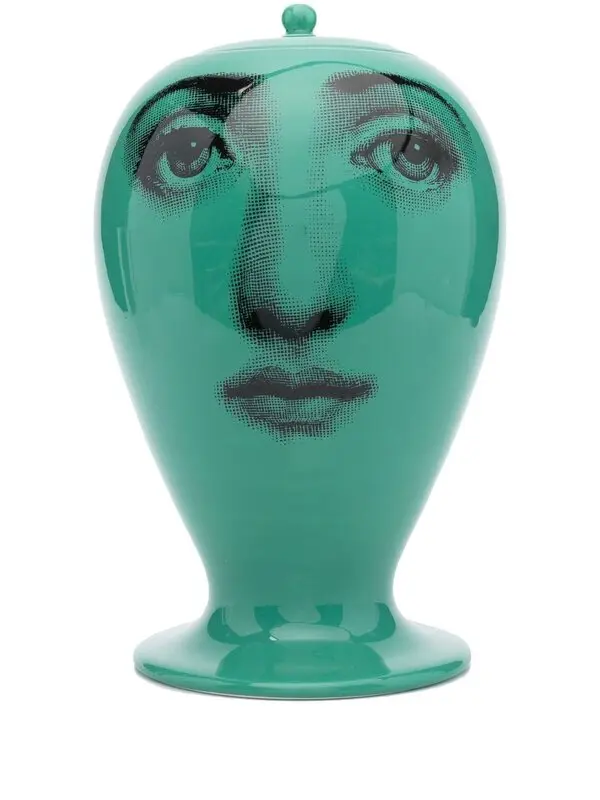 FORNASETTI Bitossi Ceramiche Jar - Green