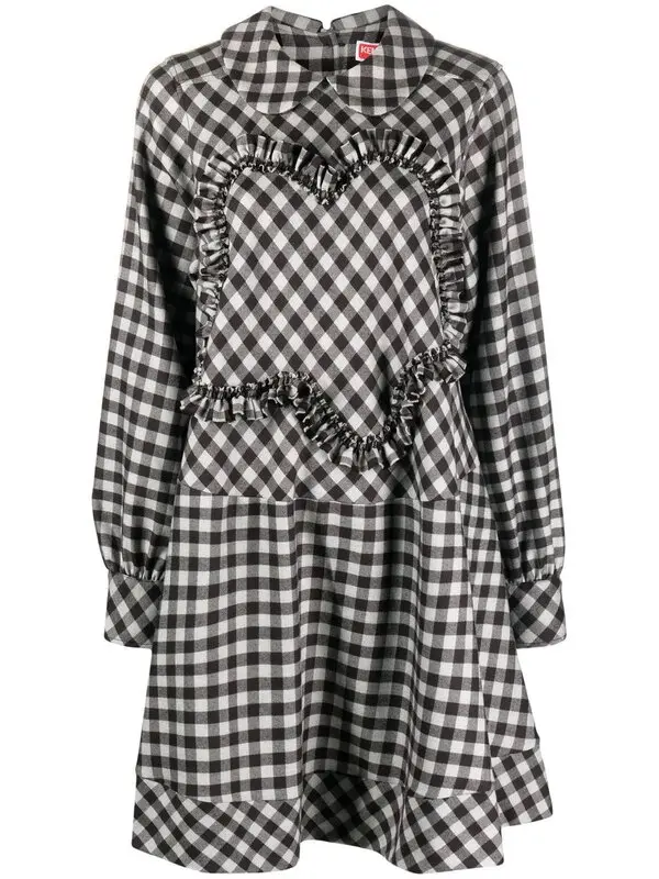 Kenzo Gingham-check Midi Dress