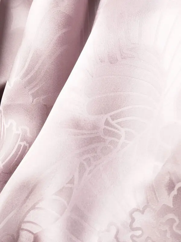 Carine Gilson Floral-jacquard Silk Nightdress - Pink