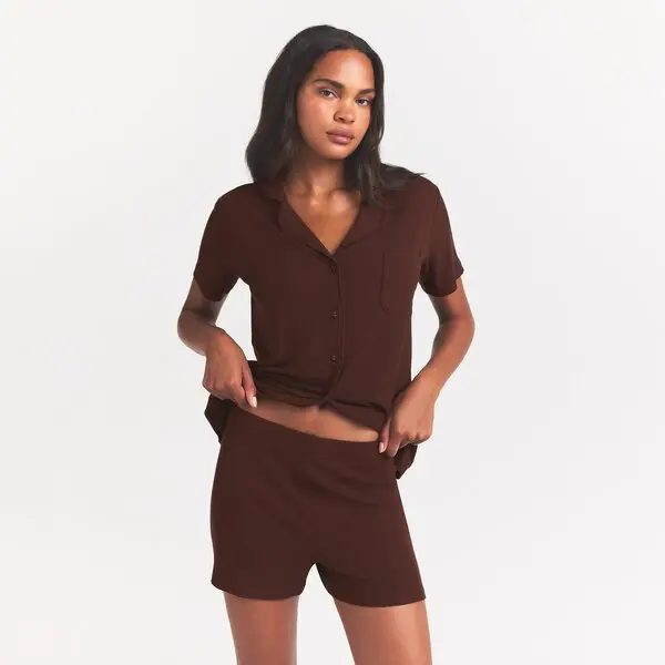 SKIMS Short Pajama Set | Light Neutral | | Soft Lounge - Cocoa