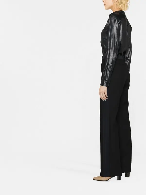 Stella McCartney Long-sleeve Faux-leather Shirt