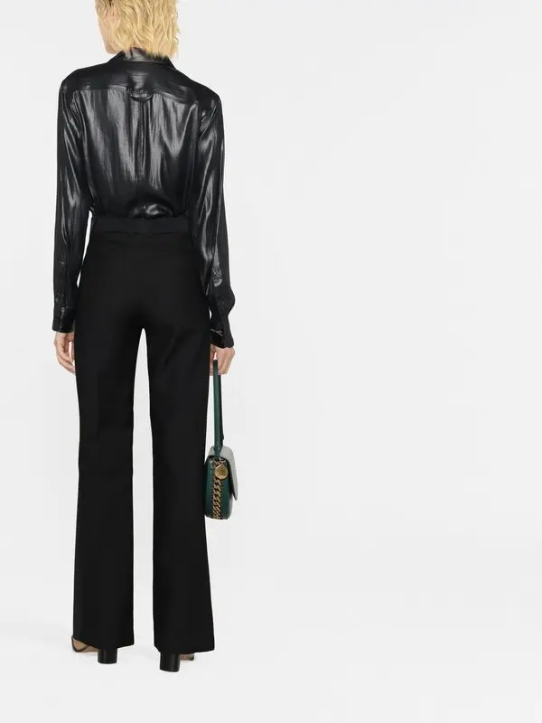 Stella McCartney Long-sleeve Faux-leather Shirt