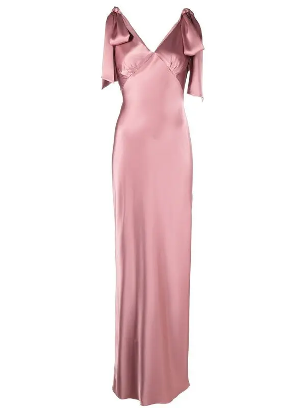 V:PM ATELIER Bow-detail Gown