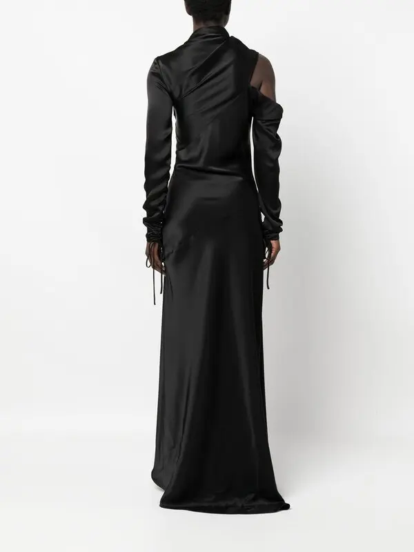 V:PM ATELIER Satin-finish Draped Gown
