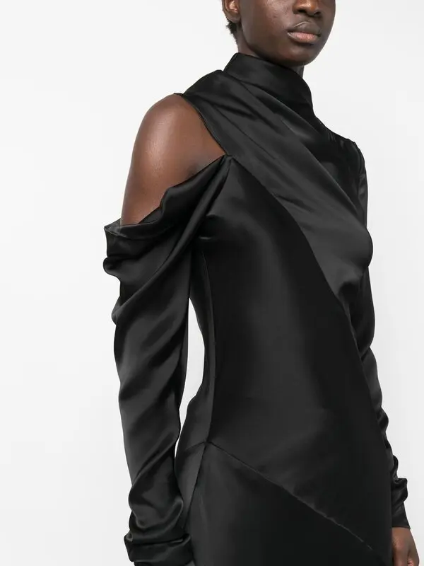 V:PM ATELIER Satin-finish Draped Gown