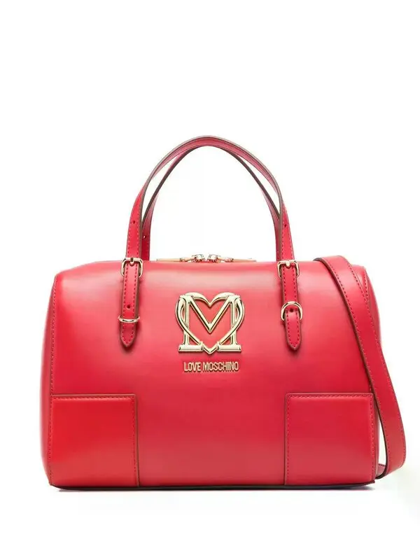 Moschino Logo-plaque Leather Tote Bag