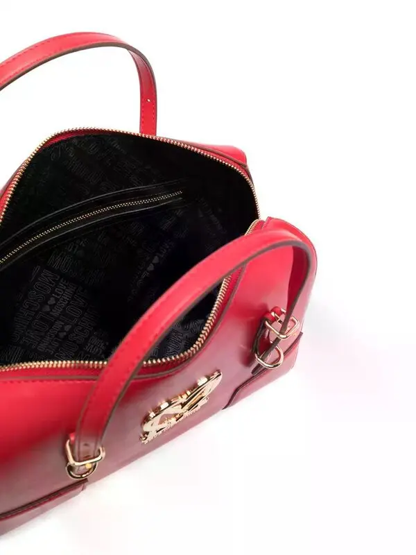 Moschino Logo-plaque Leather Tote Bag