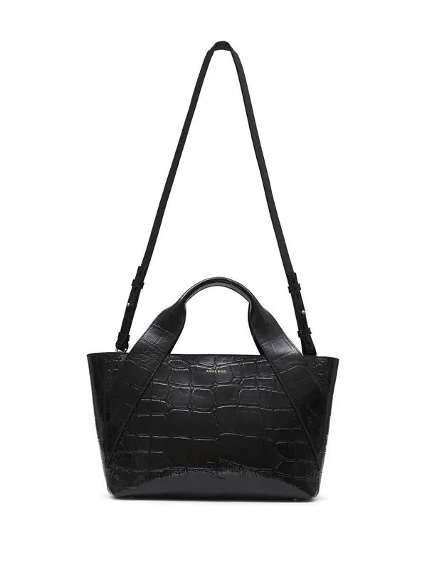 ANINE BING Maya Crocodile-embossed Tote Bag