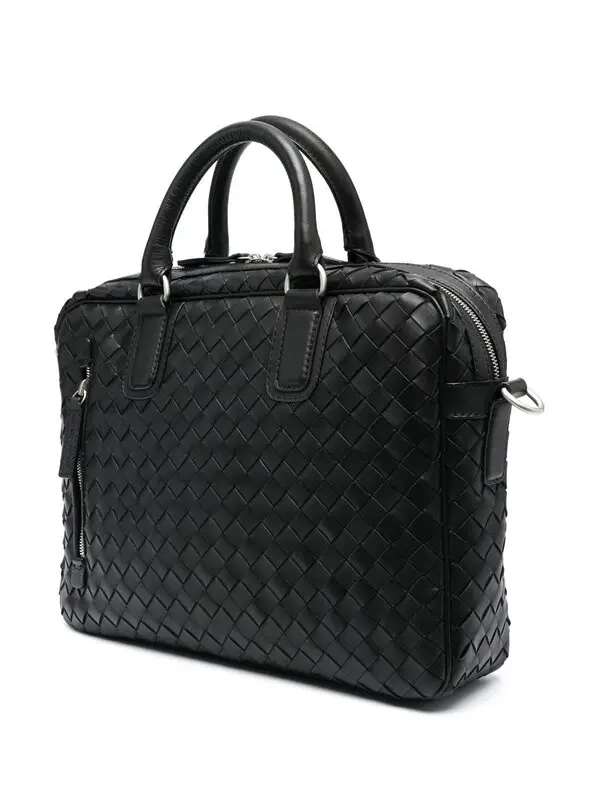 Officine Creative Armor Interwoven-design Zipped Briefcase