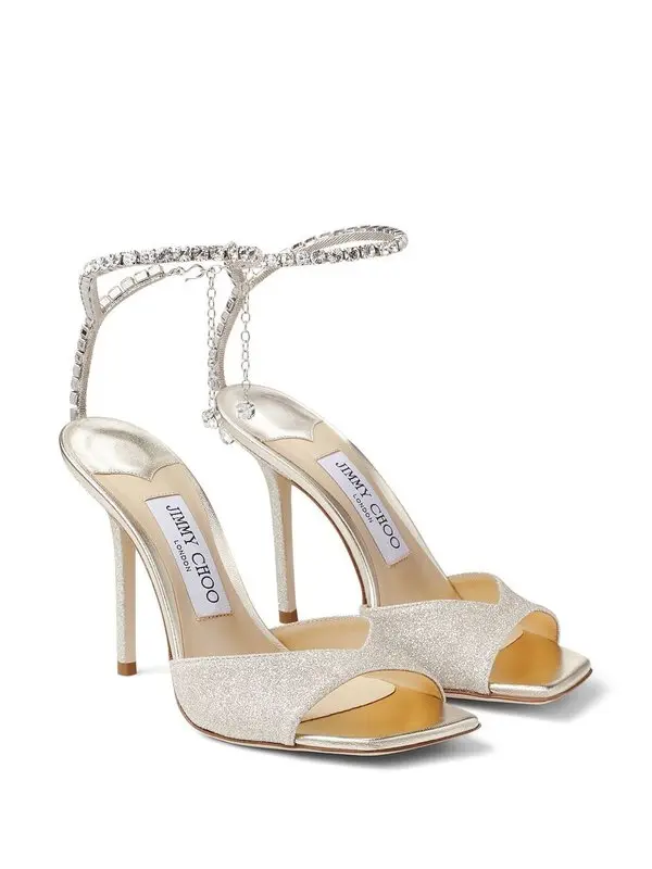 JIMMY CHOO 100mm Saeda Sandals