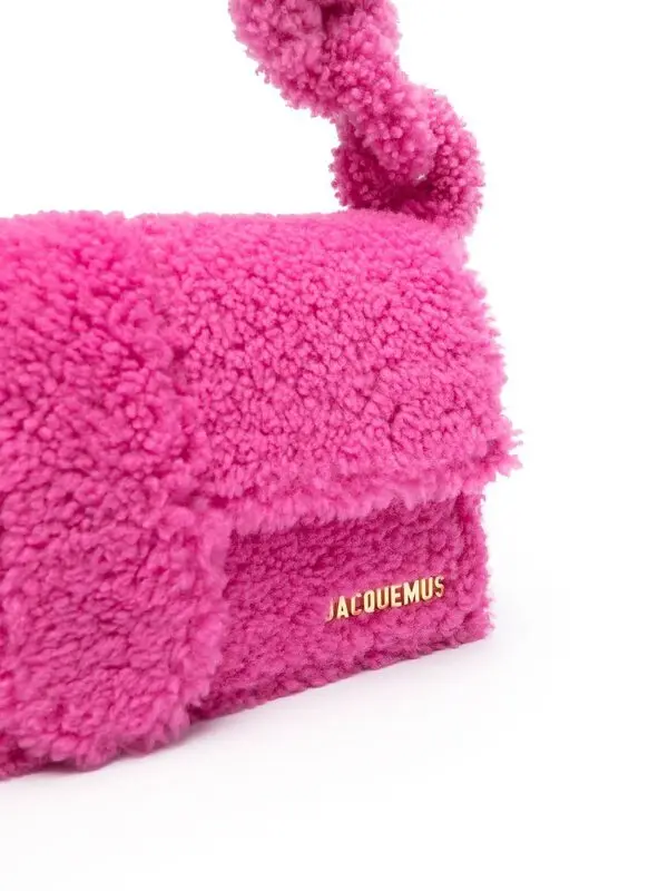 Jacquemus Le Bambidou Shearling Shoulder Bag - Pink