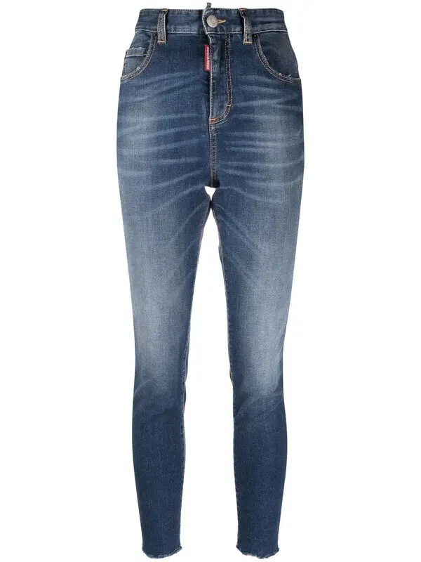Dsquared2 Cropped Skinny Jeans - Blue