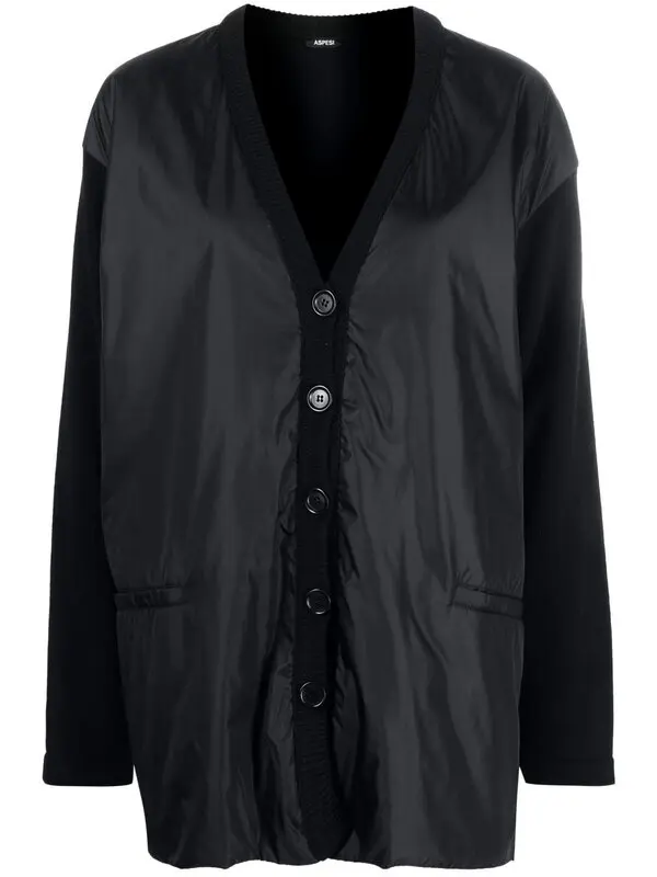 Aspesi Hybrid Button-up Cardigan