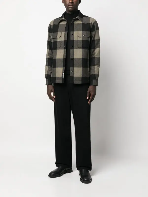 Woolrich Plaid-check Quilted Shirt Jacket - Green