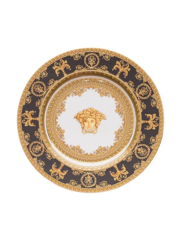 Versace I Love Baroque Porcelain Dinner Plate - Yellow