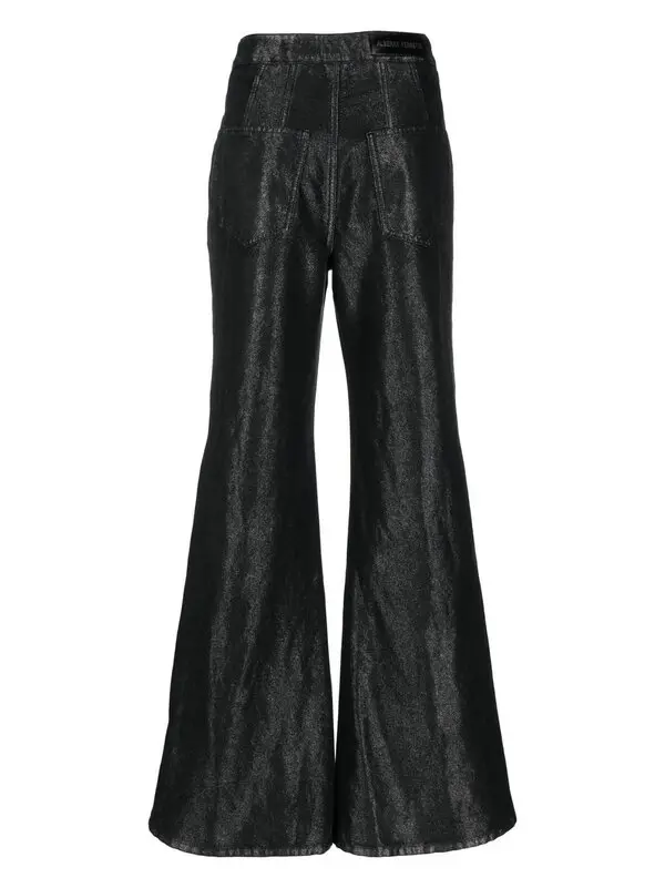 Alberta Ferretti Lurex Wide-leg Jeans