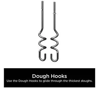 NINJA Foodi Dough Hooks For Power Mixer