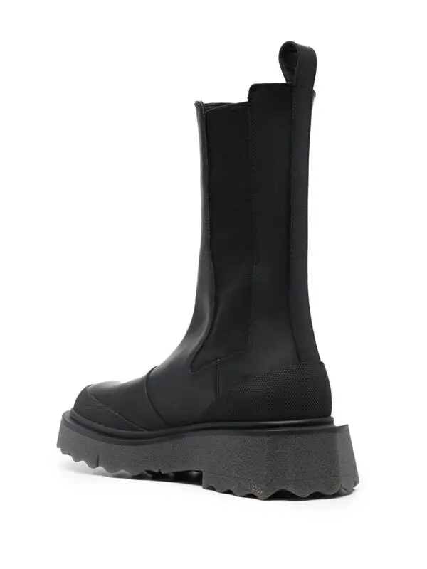 Off-White Calf Sponge Leather Chelsea Boots