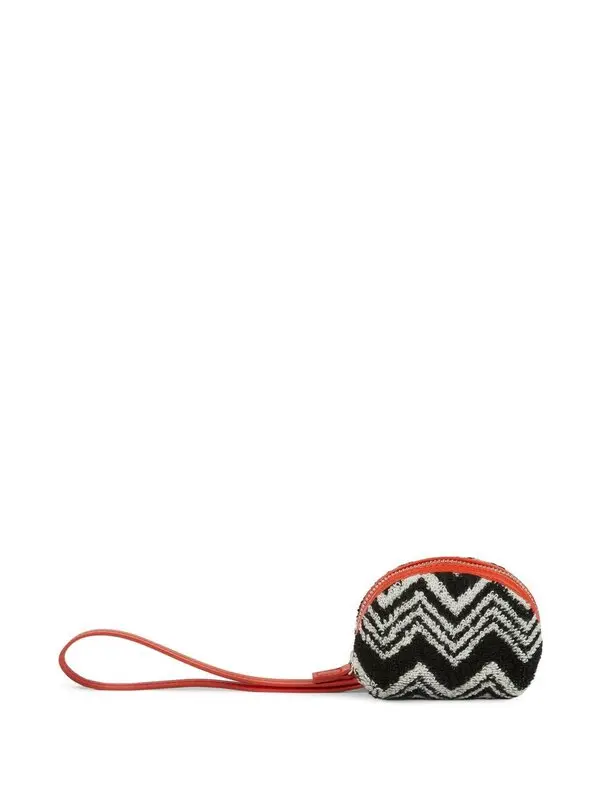 Missoni Zigzag-pattern Coin Case - Black