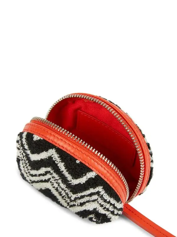 Missoni Zigzag-pattern Coin Case - Black