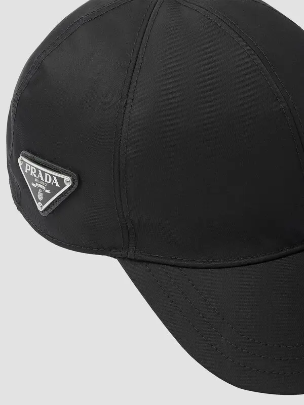Prada Re-nylon Baseball Cap - Black