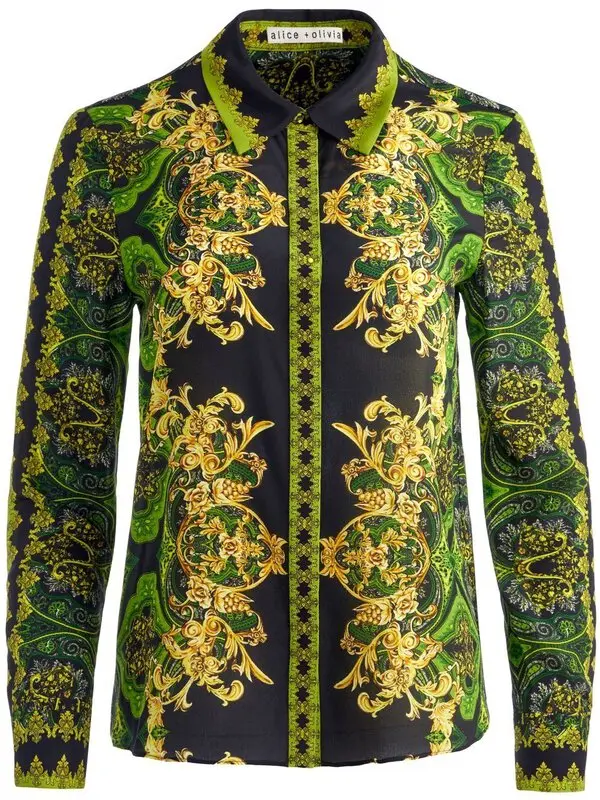 Alice + Olivia Willa Graphic-print Shirt