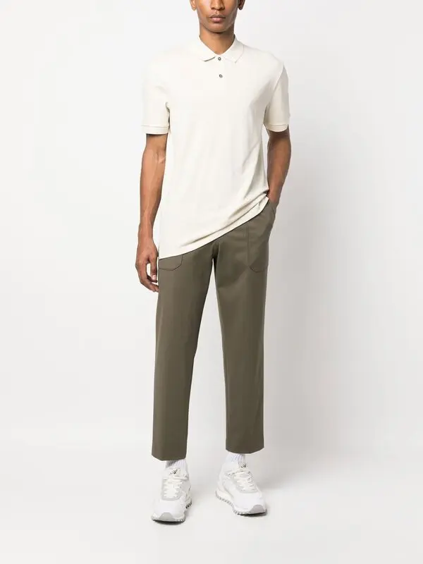 BOSS Short Sleeve Cotton Polo Shirt - Neutrals