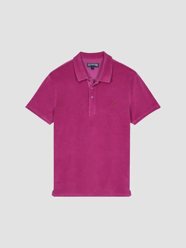 Vilebrequin Organic Cotton Terry Polo Shirt - Pourpre