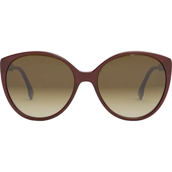 Fendi Round Frame Sunglasses - Bordeaux