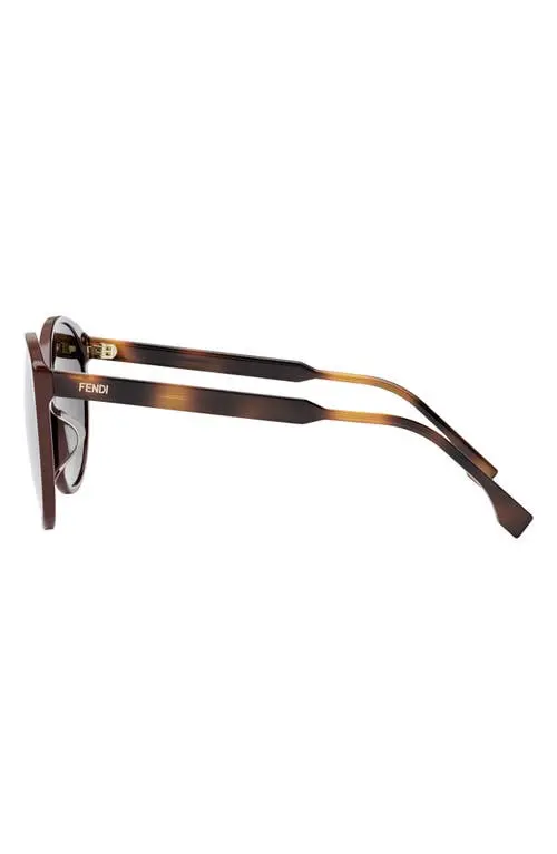 Fendi Round Frame Sunglasses - Bordeaux