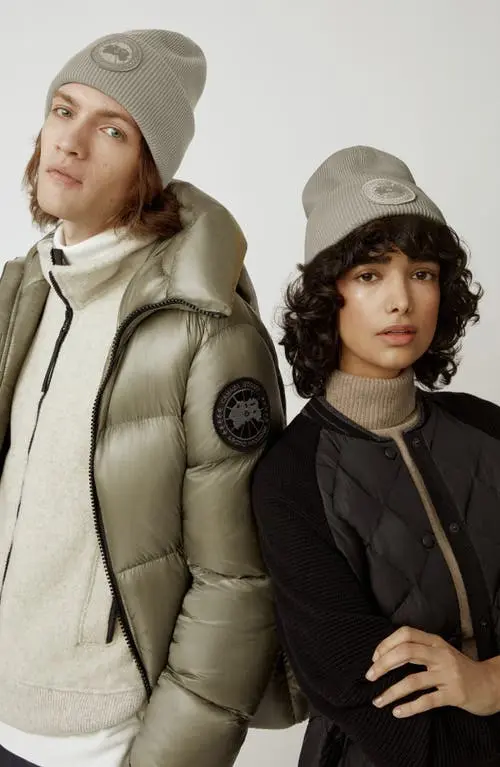 Canada Goose Arctic Merino Wool Toque Beanie - Limestone
