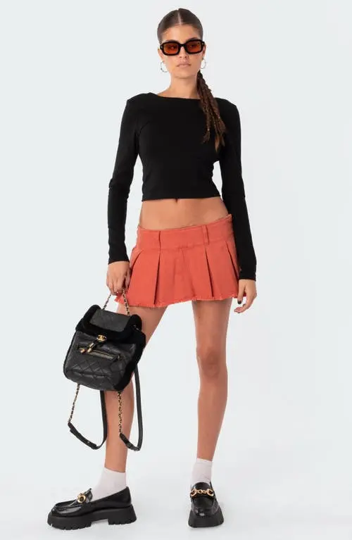 EDIKTED Haven Open Back Crop Top