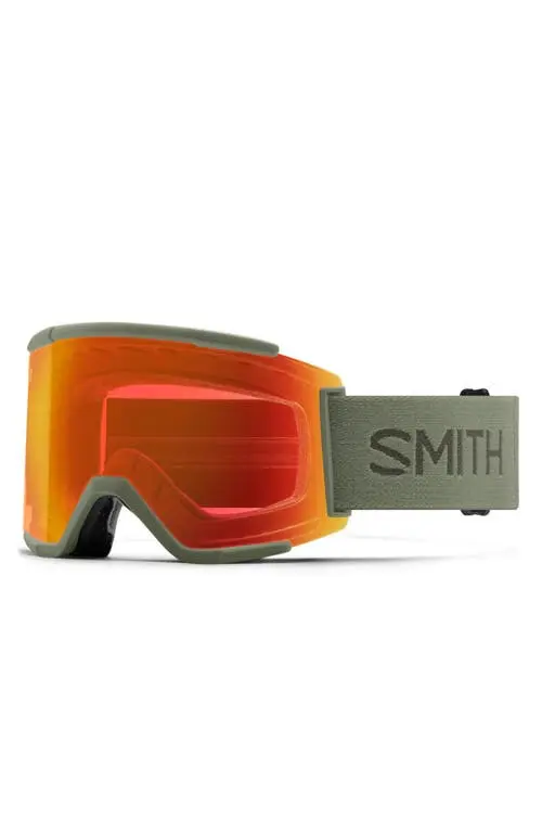 SMITH Squad Mag™ 186mm Snow Goggles - Fatigue Green/chromapop Red